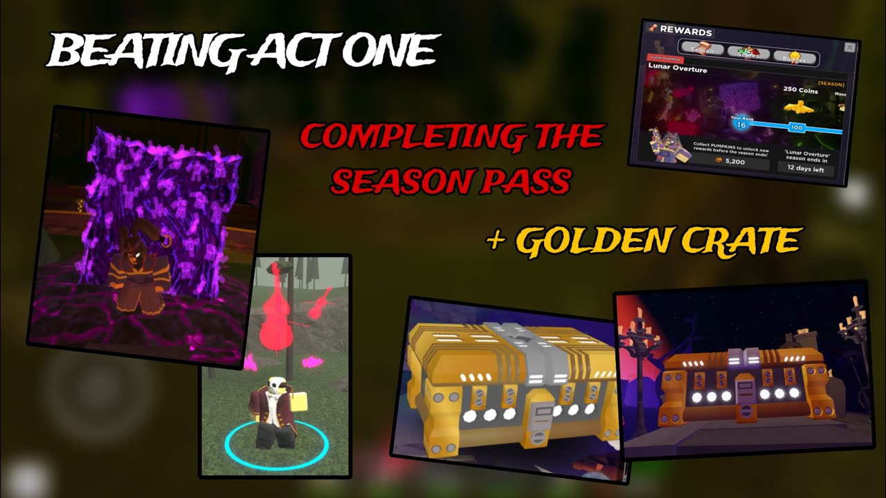COMPLETING THE SEASON PASS + GOLDEN CRATE | Roblox TDS - YouTube
