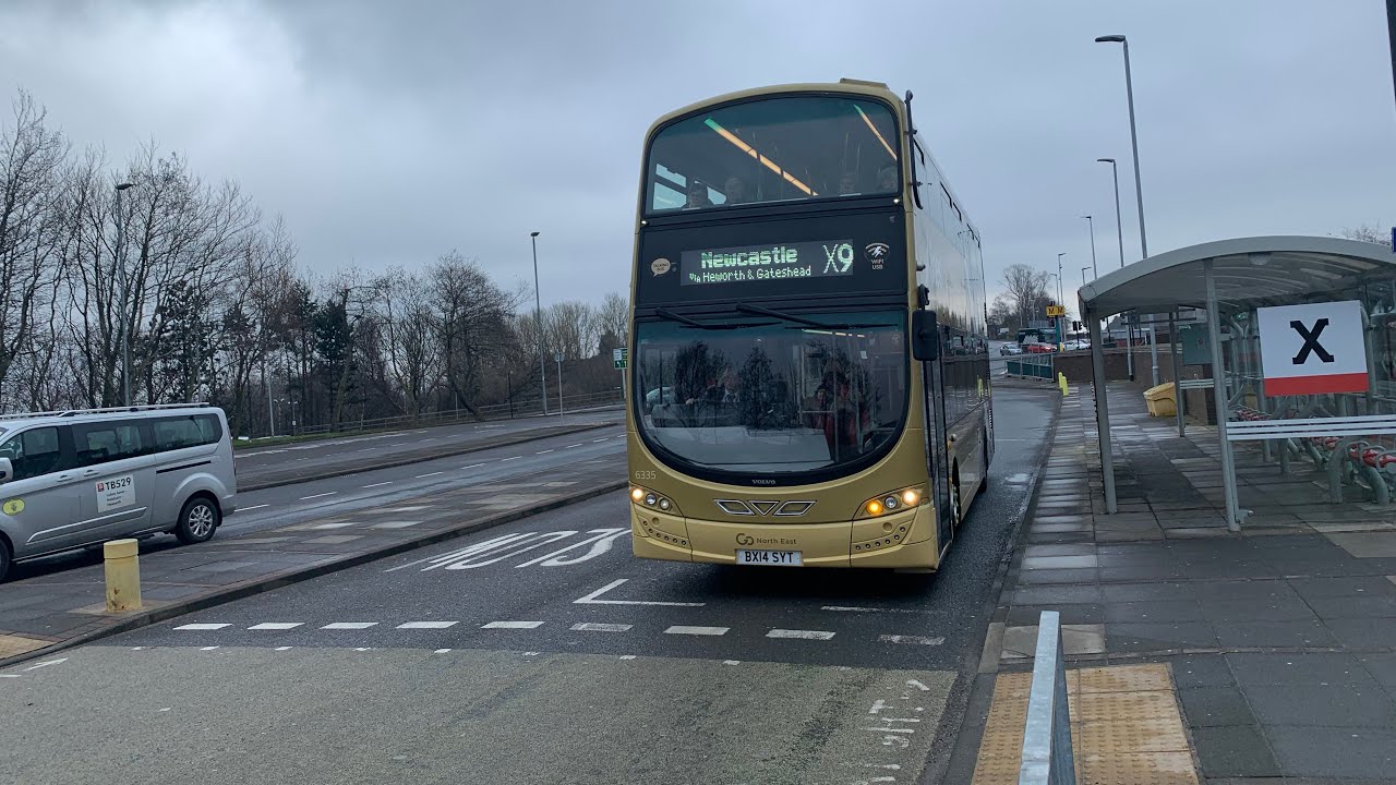 Go north east X-Lines X9 Heworth to Gateshead interchange. Wright ...