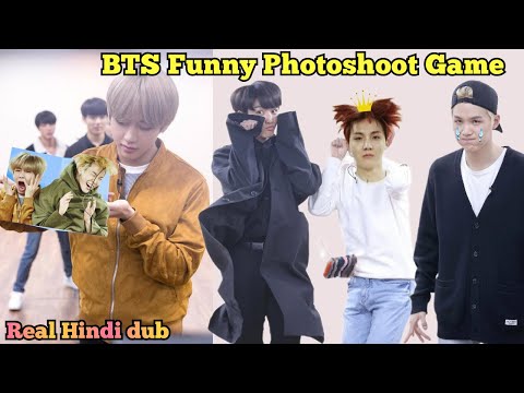 BTS Funny Photoshoot Game  // Part-1 // Real Hindi Dub // Run Episode33