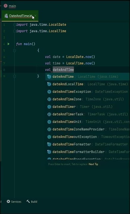 Get Current Date & Time using Kotlin #shorts #kotlin #coddrikaz - YouTube