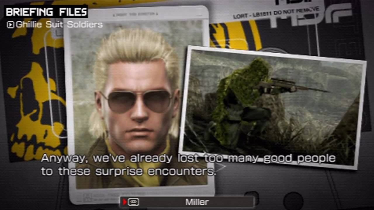Metal Gear Solid Peace Walker - Miller: Enemy Soldier Types - YouTube
