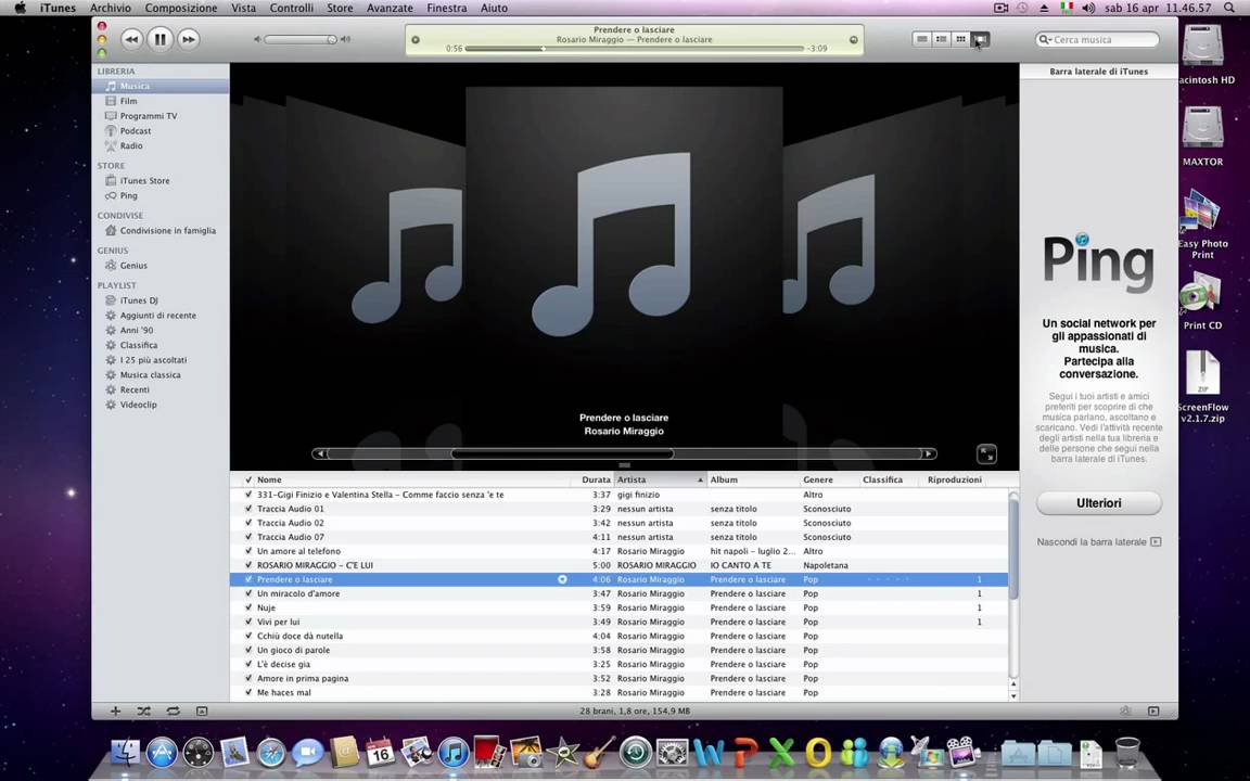 MAC OS X snow leopard prova screenflow - YouTube