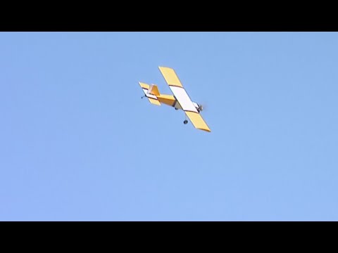 Dick Wolfsie flies an RC  plane with the Viehe Fliers
