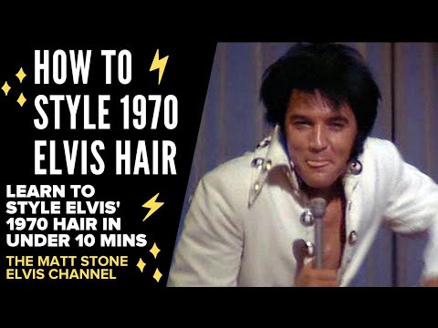 How To Style 1970 Elvis Hair In Under 10 Minutes! Elvis Presley Hair ...