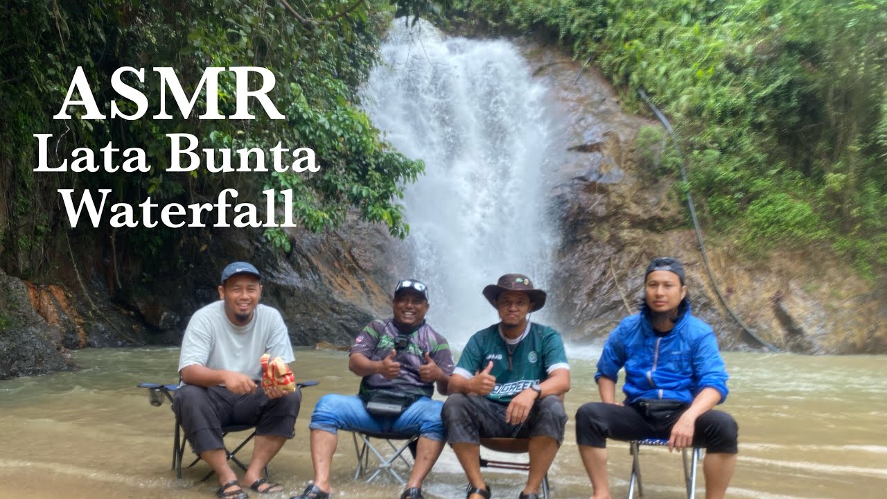 Lata Bunta Waterfall | ASMR | Camping santai-santai - YouTube