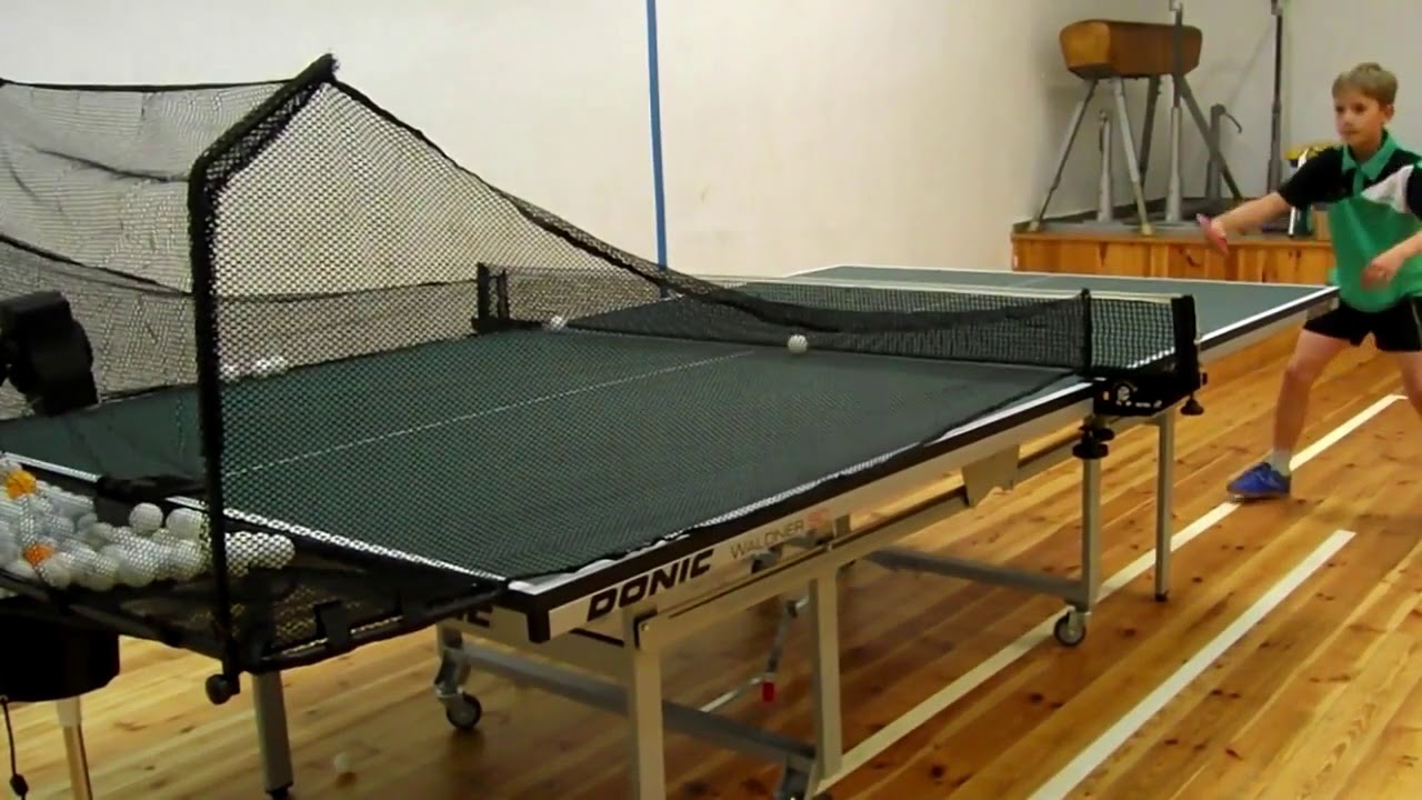 Siboais table tennis machine ping pong machine - YouTube
