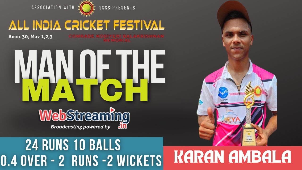 KARAN AMBALA || 24 Runs in 12 Balls || 2 Wickets - YouTube