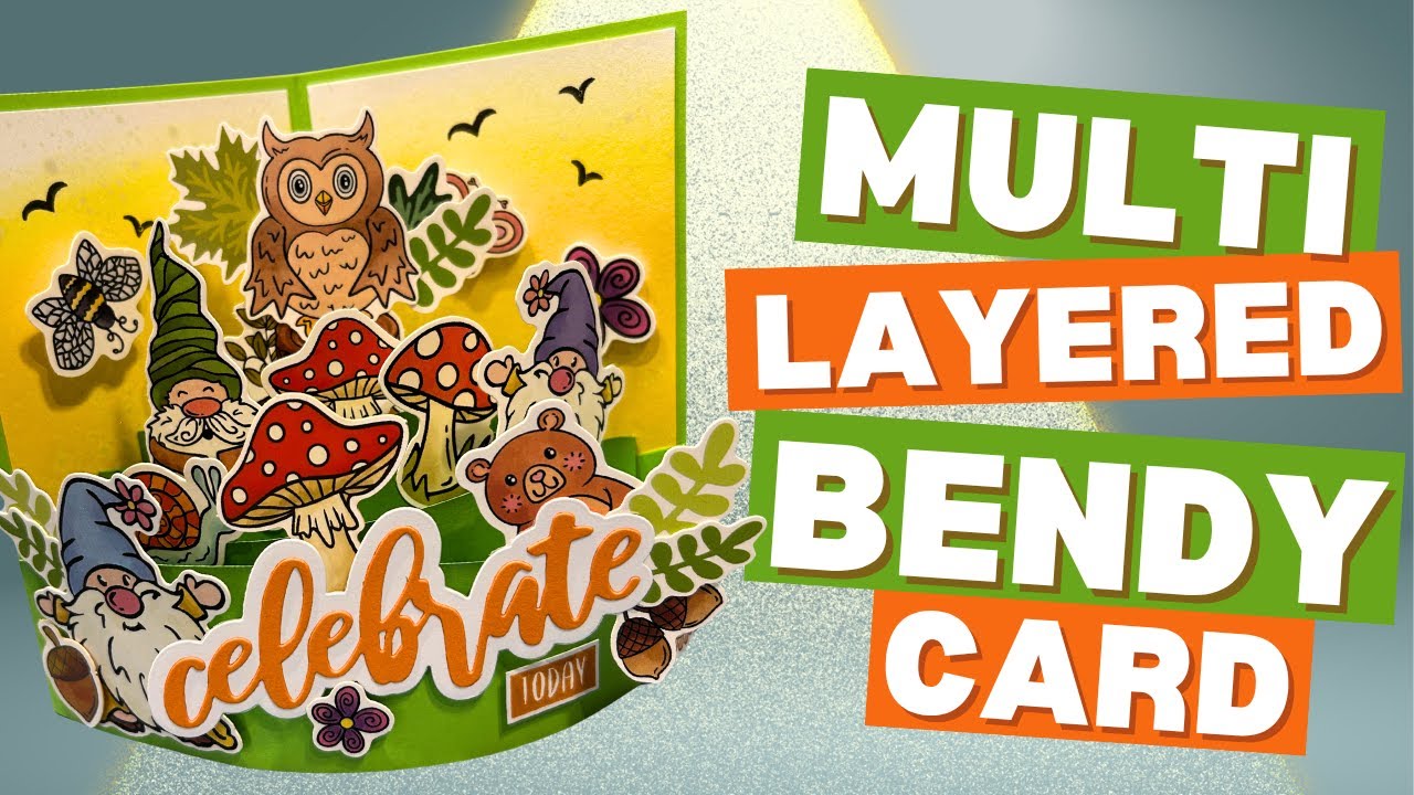 NO DIES NEEDED!!! | Check out this Multi Layer Bendy Card - YouTube