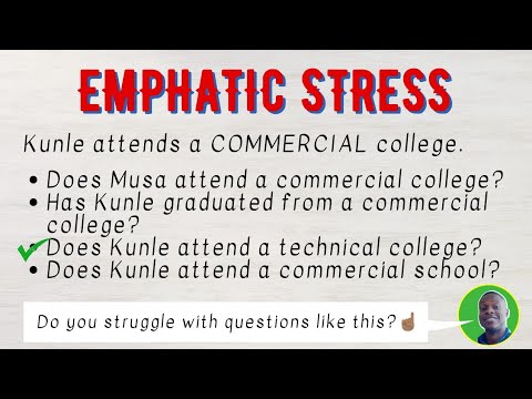 Emphatic Stress in English (SIMPLE TRICK) - YouTube