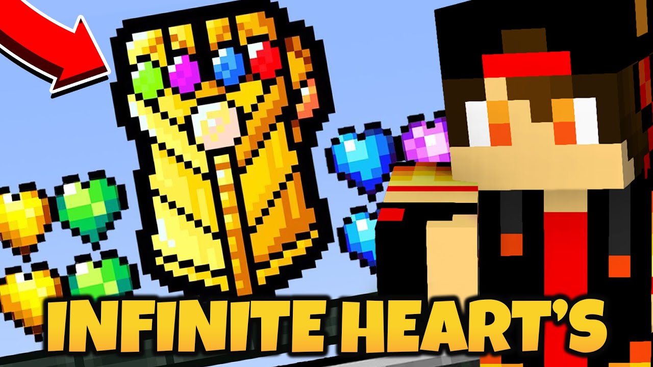 Minecraft, But With Infinity Hearts.... - YouTube