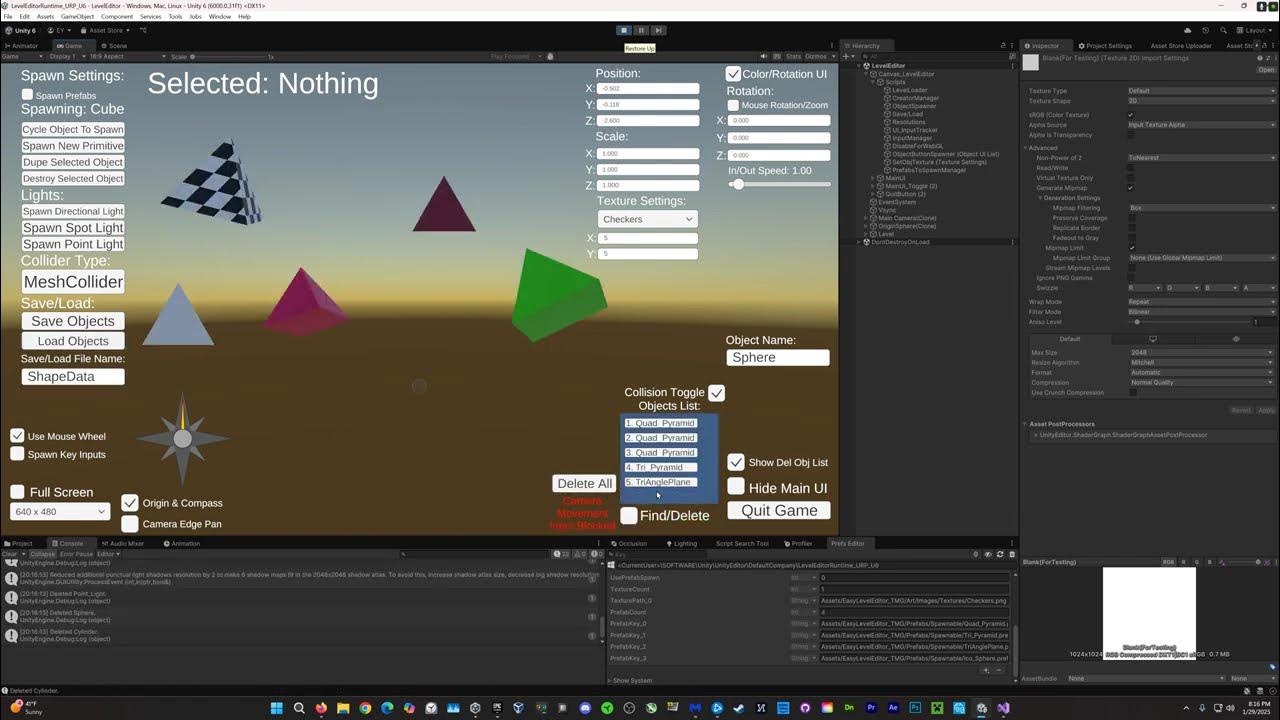 Runtime Level Editor 3D | Texture & UV's Update | Unity Asset Demo Video - YouTube
