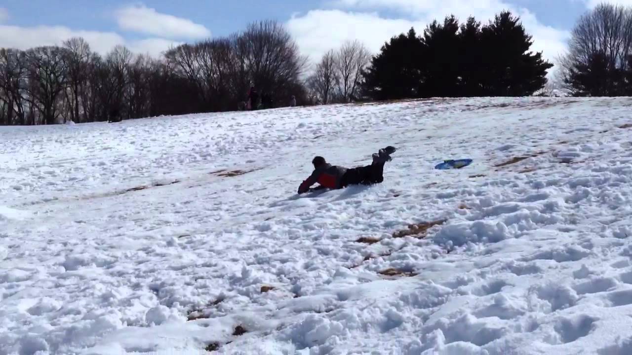 Big hill sled 1 - YouTube
