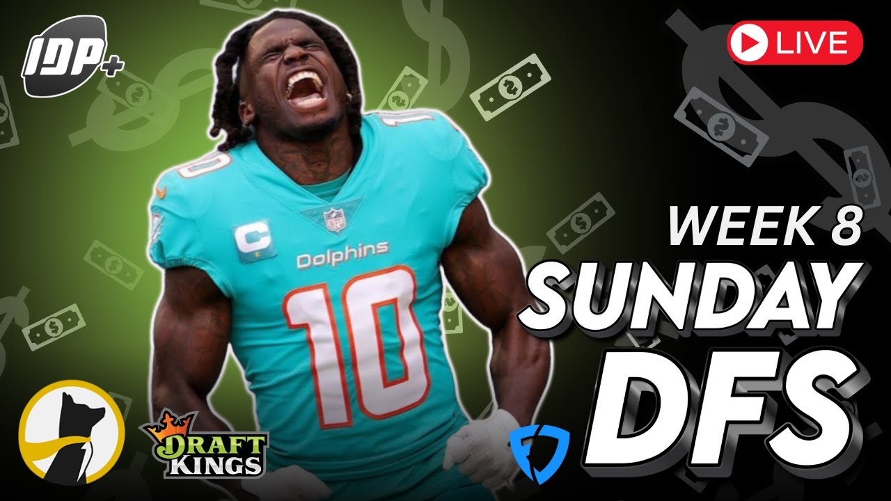 WIN BIG With HOT NFL Week 8 FanDuel, DraftKings, & Underdog DFS Picks! - YouTube
