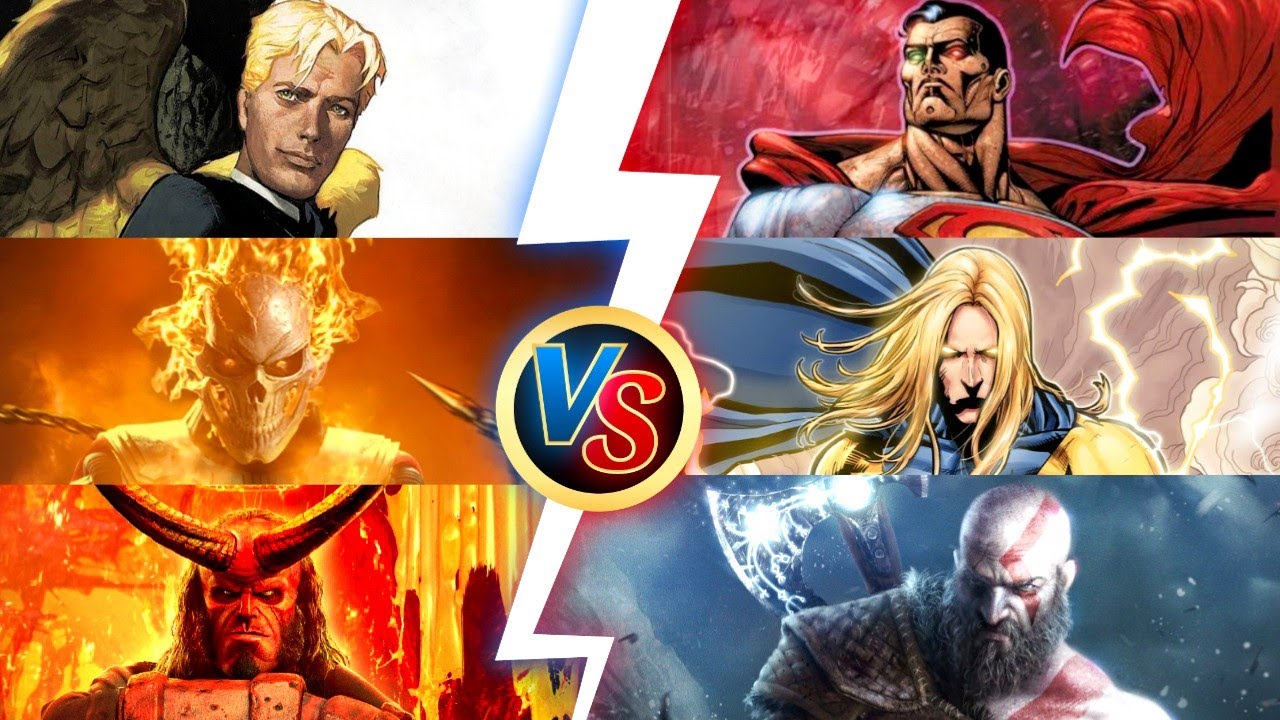 Lucifer VS Cosmic Armour Superman/Ghost Rider VS Sentry/HellBoy VS ...