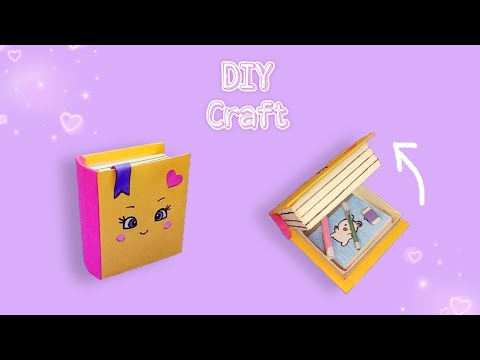 Mini Book storage box| DIY Craft - YouTube