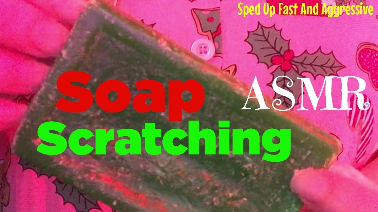 Soap Scratching (using mini mic) | Sped up fast & aggressive 🫧🎄 - YouTube