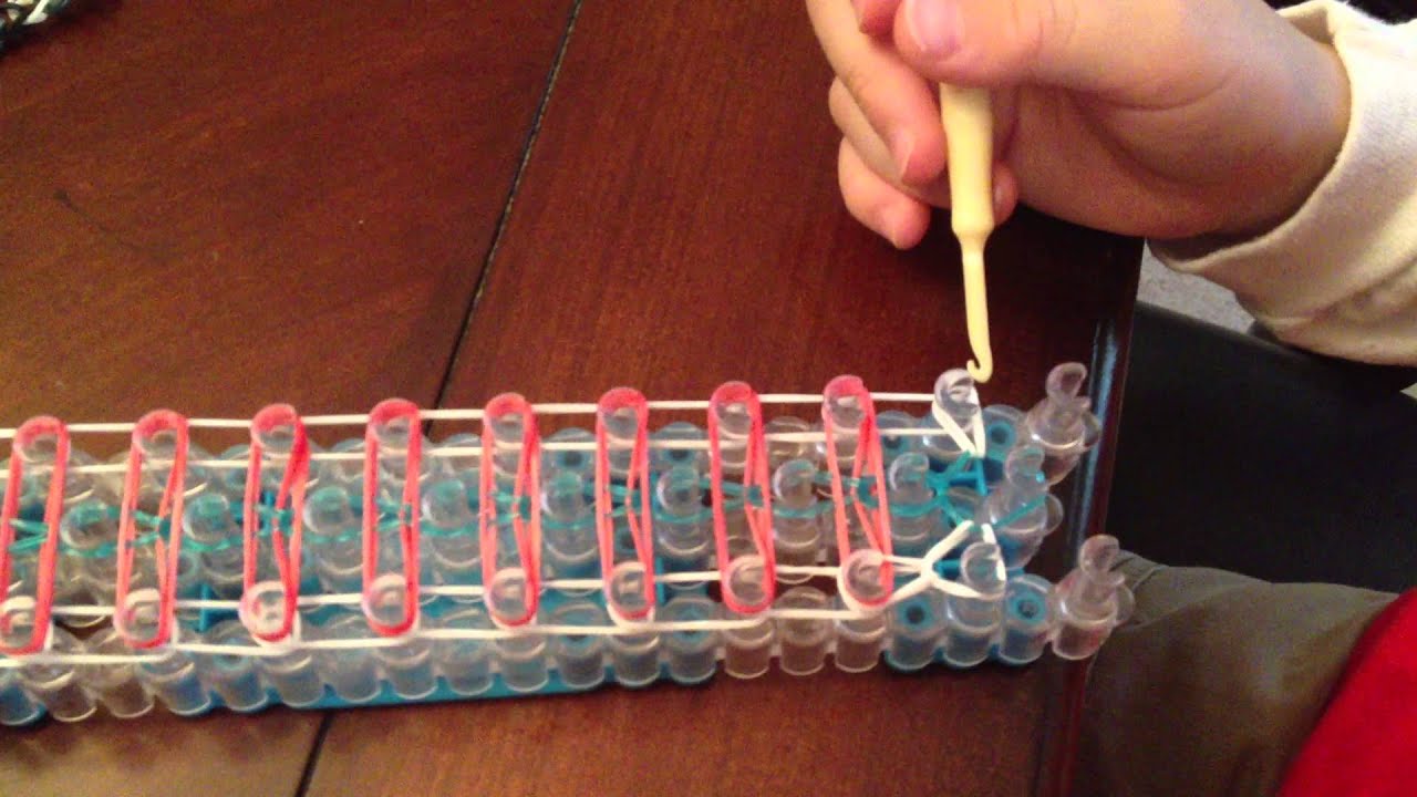 New Rainbow Loom Double Sided Ladder Bracelet - YouTube