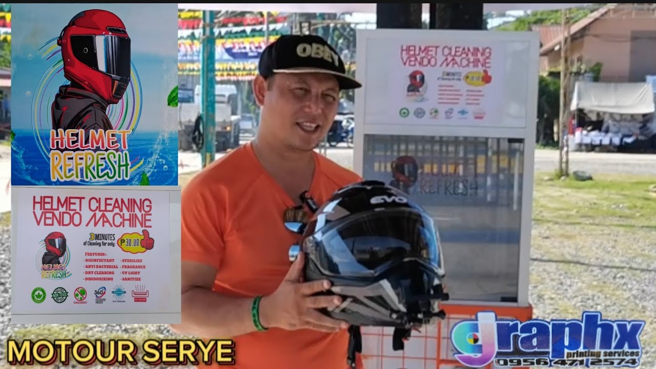 Viral na to! vendo helmet cleaning Machine 30 pesos lang - YouTube