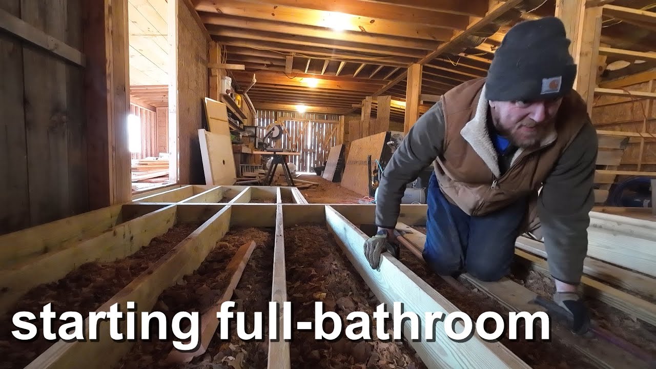 Building a Full-Size Bathroom to Our Tiny Home Life | Building Our Own ...