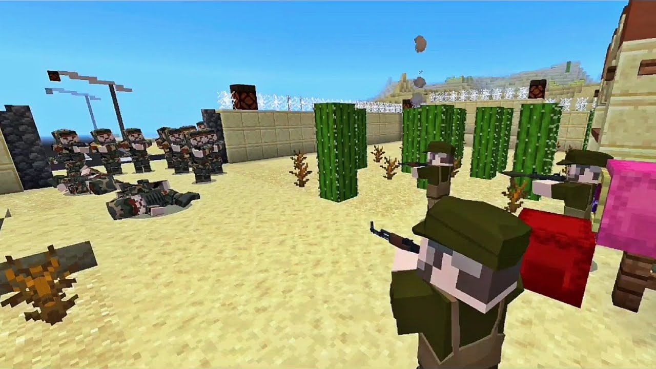 Desert Mission Minecraft war movie - YouTube