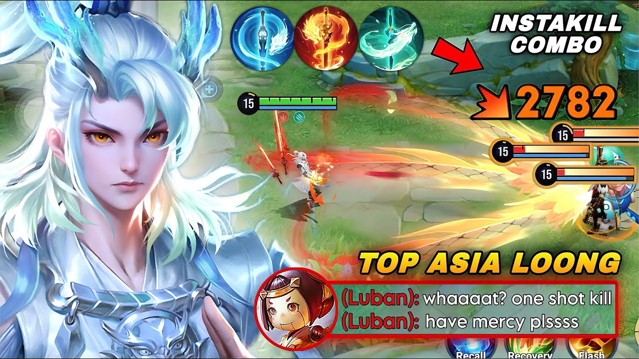 TOP ASIA LOONG GIVING TRAUMA TO EVERY ENEMIES IN GAME WITH INSTAKILL ...