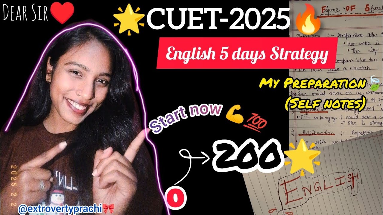 How to Prepare for CUET English🌟If u start now 💪|| 0 to 200 Strategy 🔥 ...