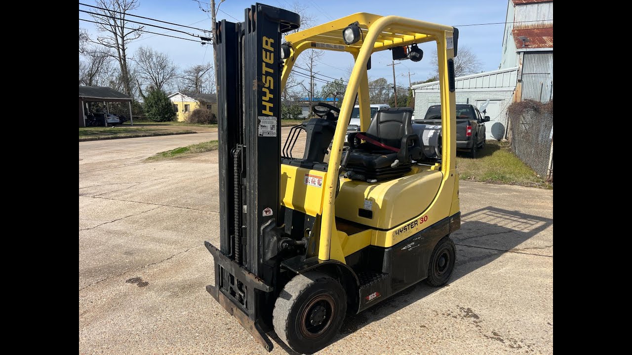 #872 Alexandria - Hyster H30FT Solid Tire Propane Forklift - YouTube
