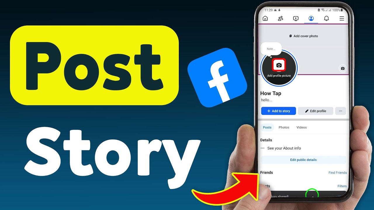 How To Post Story On Facebook - YouTube