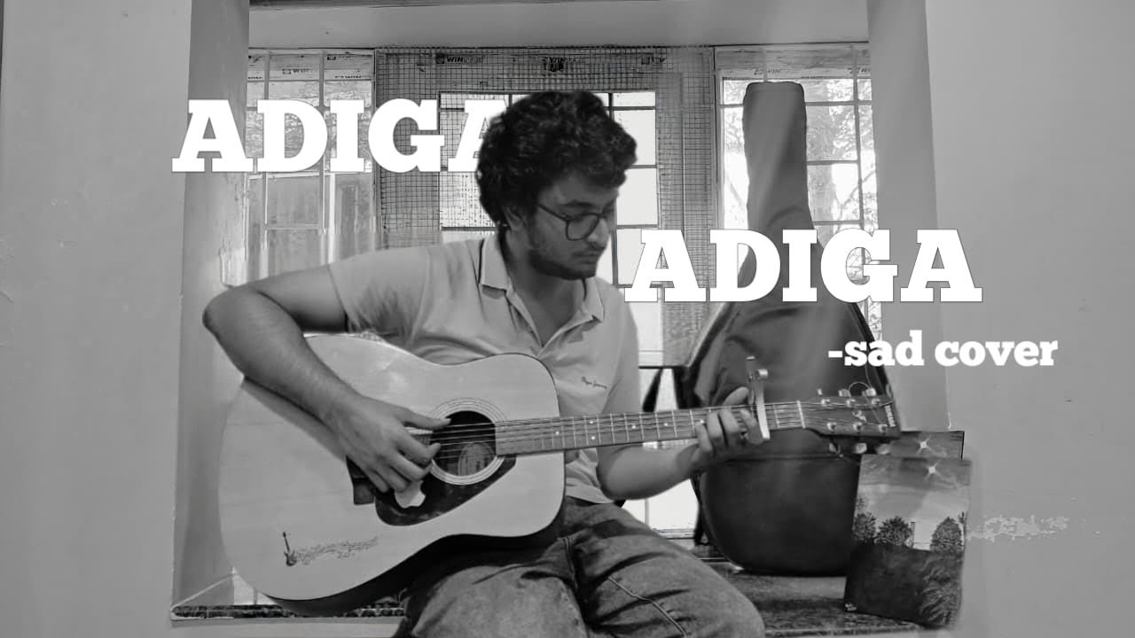 Adiga adiga- acoustic guitar cover || Ninnu kori|| Telugu song - YouTube