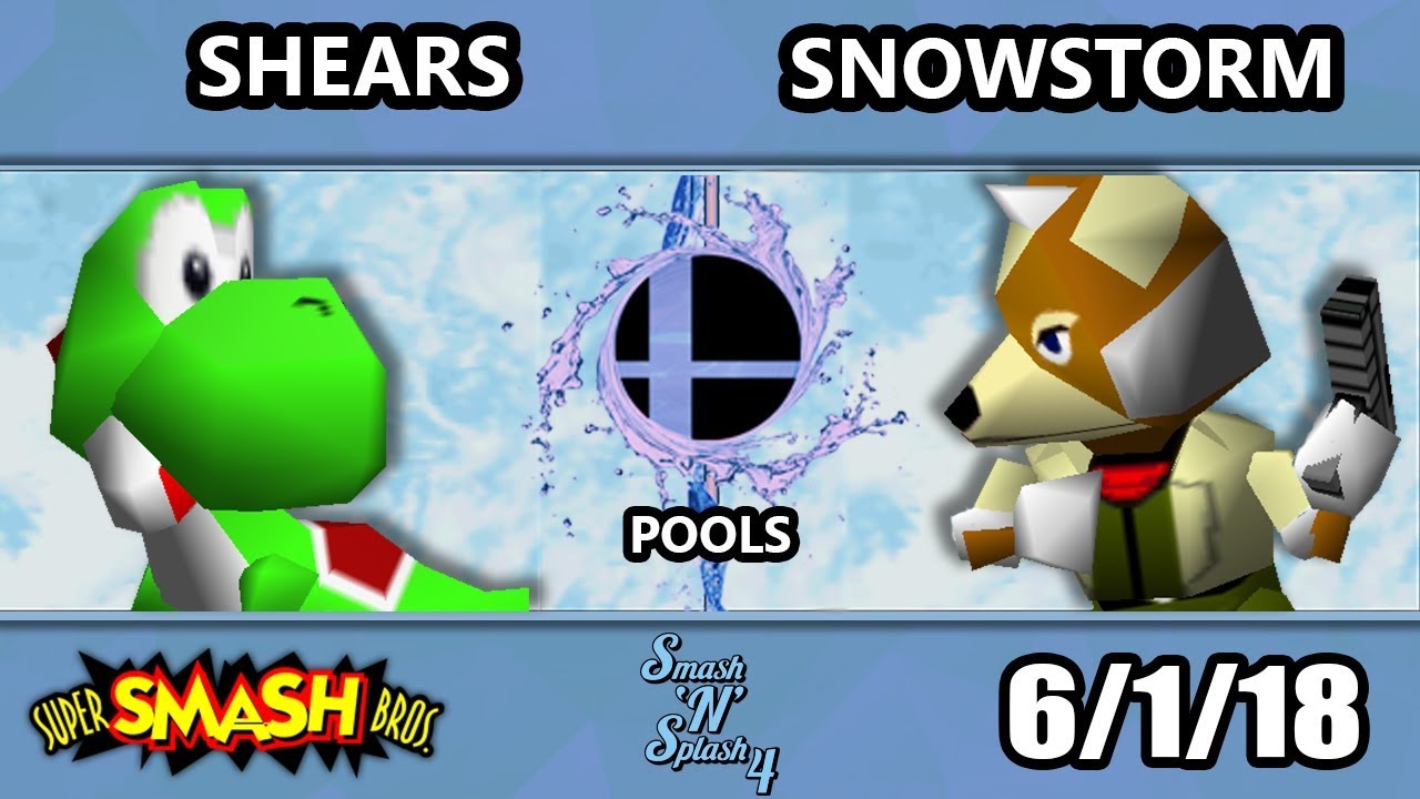 SnS 4 - Shears (Yoshi) vs Snowstorm (Fox) SSB64 Pools - Smash 64 - YouTube
