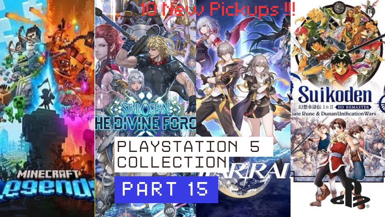 PlayStation 5 pickups!!! 10 new games physical collection part 15 - YouTube