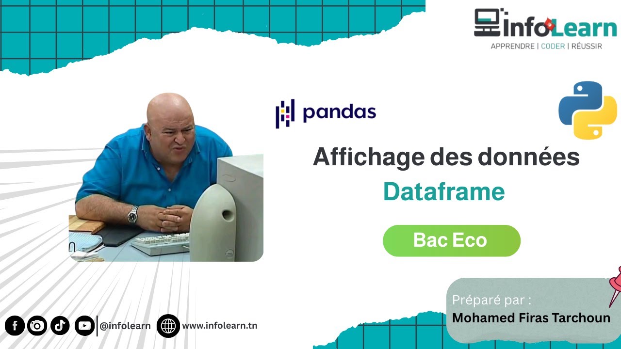 Affichage des données du DataFrame (Pandas) | Bac Eco - YouTube