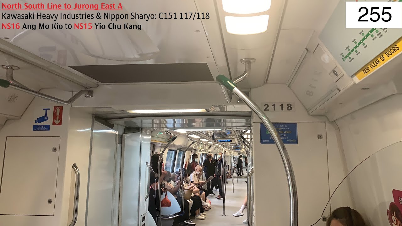 ⁴ᴷ [6.30pm Fresh train???] SMRT Trains, NSL Train Ride [AMK → YCK ...