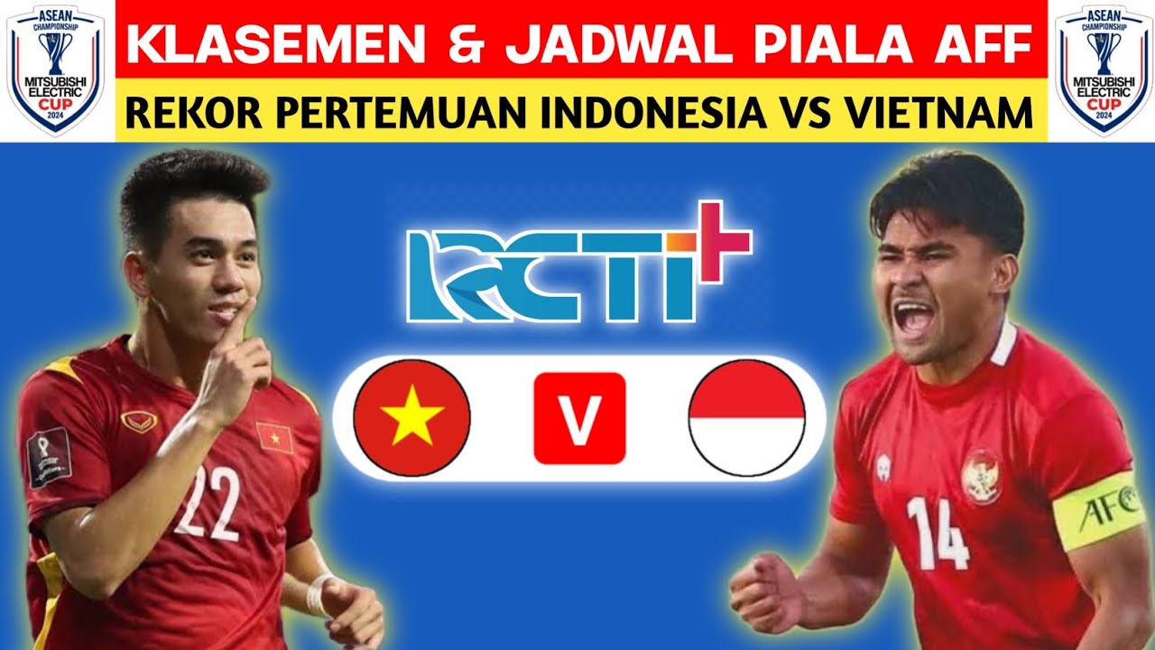 INDONESIA VS VIETNAM REKOR PERTEMUAN | JADWAL PIALA AFF HARI INI - YouTube