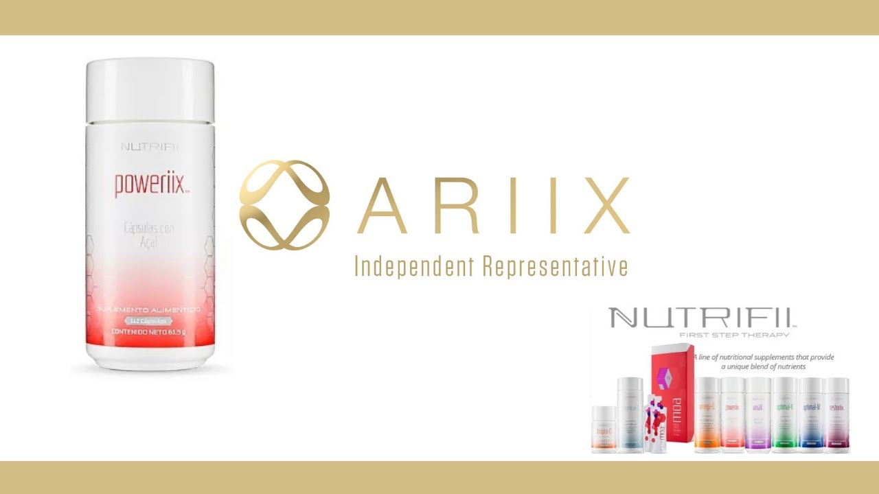 POWERIIX- ARIIX Energía, Claridad mental, Sistema Inmune, Natural - YouTube