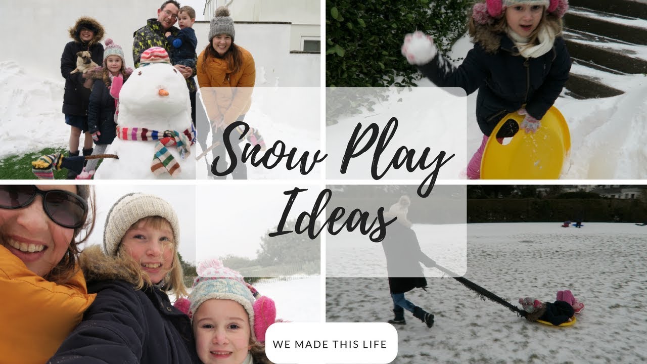 Snow Play Ideas - YouTube