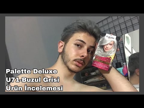 SAÇIMI TEKRAR GRİYE BOYADIM! | PALETTE DELUXE U71 BUZUL GRİSİ ÜRÜN İNCELEMESİ