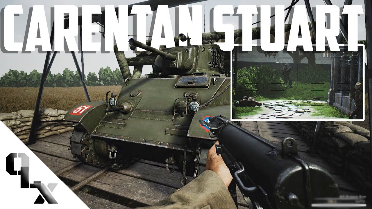 POST SCRIPTUM - STUART ON CARENTAN GAMEPLAY . Realistic WW2 Shooter ...