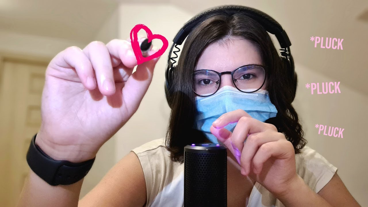 ASMR | Negative Energy Plucking ~ Ear to Ear Whispers🍍 - YouTube