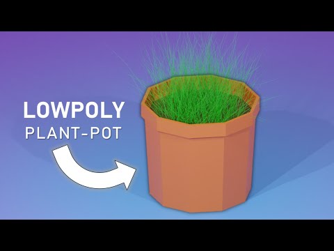 How to Make a Lowpoly Plant-Pot In Blender (Blender 3.4) - YouTube