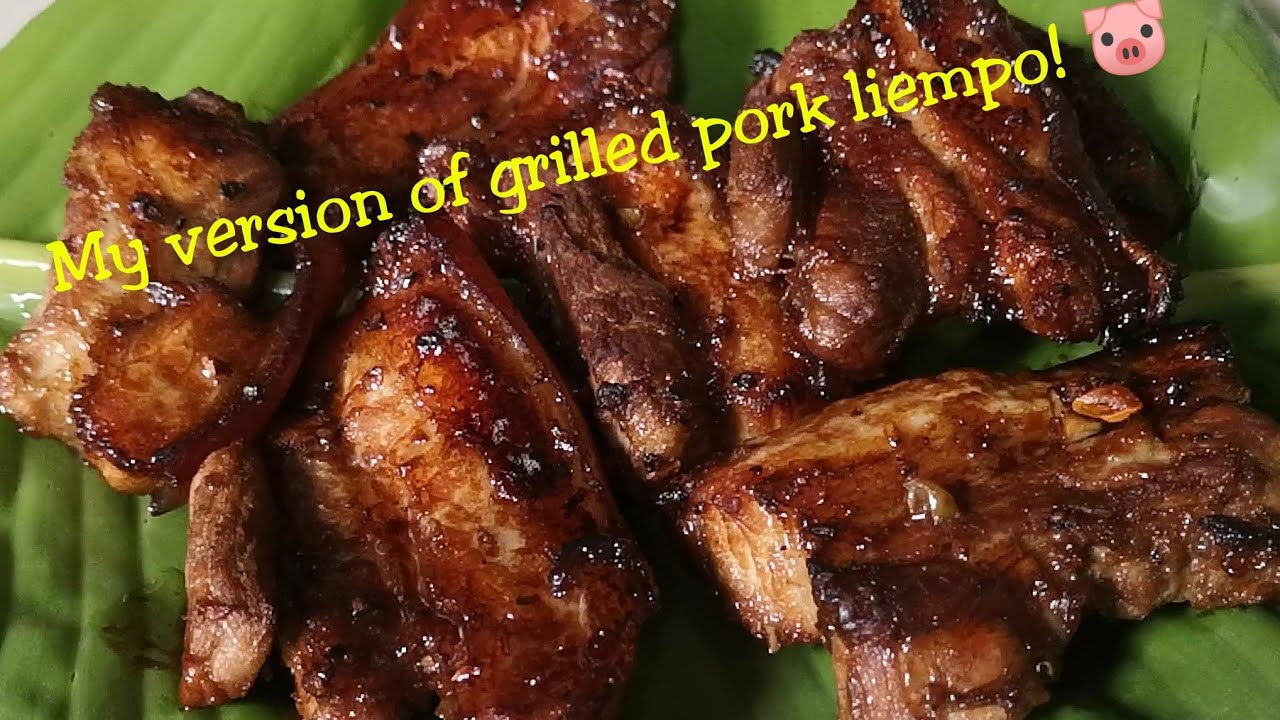 My version of grilled pork liempo! 🐷😊 - YouTube