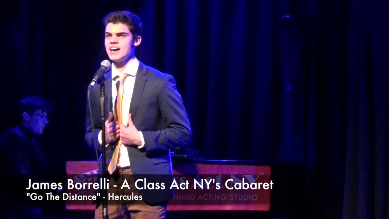 A Class Act NY Presents James Borrelli Singing "Go The Distance" - YouTube