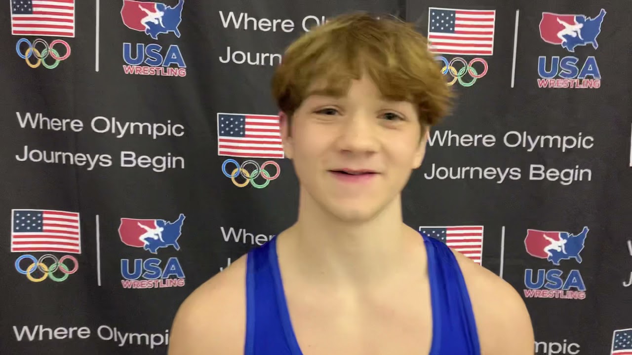 52 kg U15 Nationals Greco-Roman Champion Jackson Heslin - YouTube