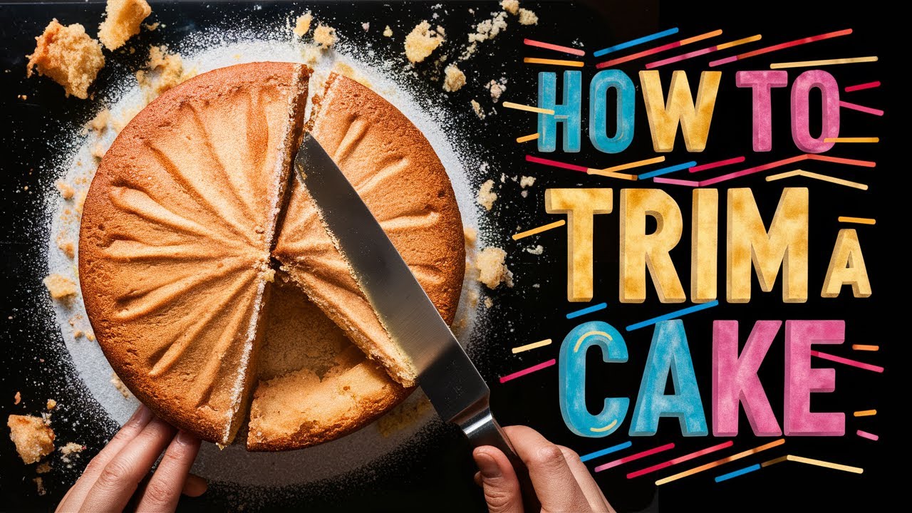 Cake Tip: HOW TO TRIM A CAKE - YouTube