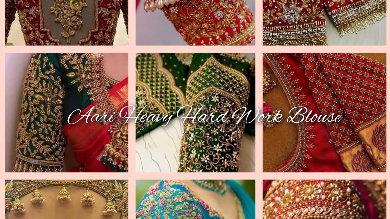 Aari Hard Heavy Beautiful Work Blouse #diy#aariwork#aari_work#like# ...