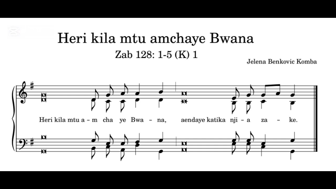 Heri kila mtu amchaye Bwana; Familia Takatifu - YouTube