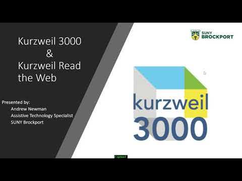 Intro to Kurzweil 3000 and Read the Web - YouTube