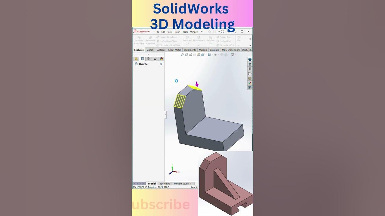 SolidWorks 3D Modeling #solidworks #solidworkstutorial #solidworks3d # ...