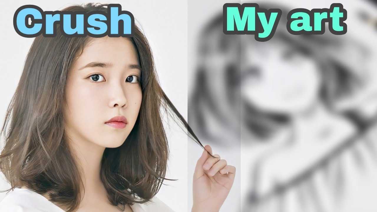 Drawing my CRUSH as an ANIME character - YouTube