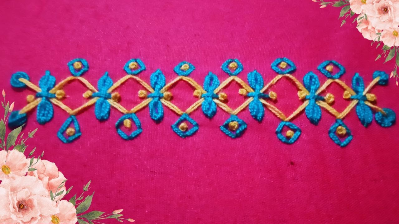 Gorgeous hand floral embroidery designs. Easy and attractive hand ...